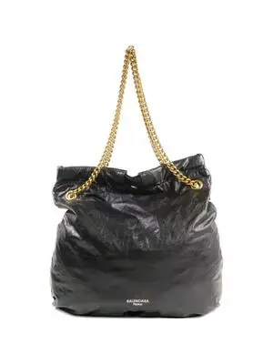 Balenciaga Crush Chain Shoulder Bag - Black