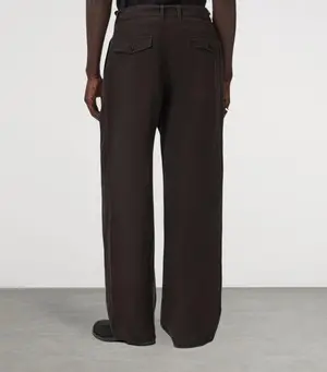 ALLSAINTS Marko Belted Pleated Trousers