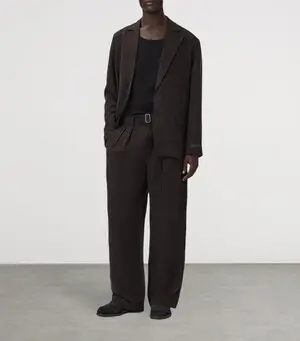 ALLSAINTS Marko Belted Pleated Trousers
