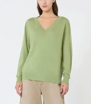 Max Mara Wool-silk V-neck Sweater