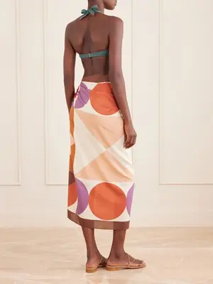 ERES Luisa Printed Cotton And Silk-blend Sarong
