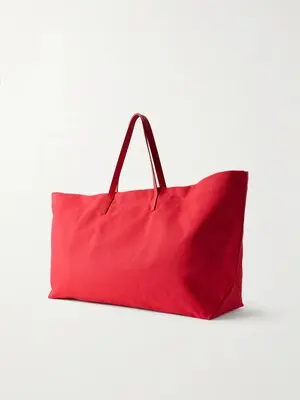 KALLMEYER Cottage Leather-trimmed Canvas Tote