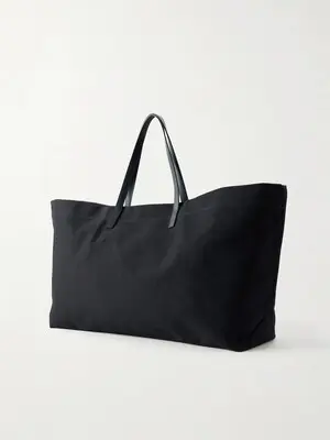 KALLMEYER Cottage Leather-trimmed Canvas Tote