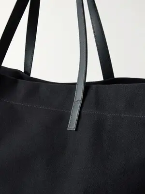 KALLMEYER Cottage Leather-trimmed Canvas Tote