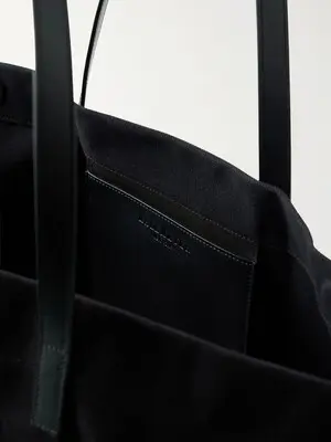 KALLMEYER Cottage Leather-trimmed Canvas Tote