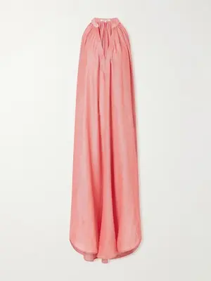 MARRAKSHI LIFE The Halter Cotton Maxi Dress - Red