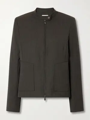 ST. AGNI Moto Wool-blend Jacket