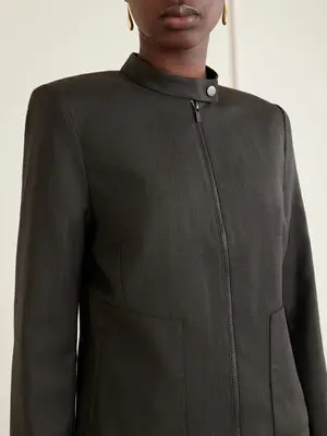 ST. AGNI Moto Wool-blend Jacket