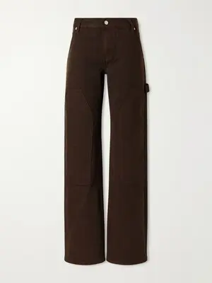 ST. AGNI Carpenter Regenerative Cotton-canvas Straight-leg Jeans - Brown