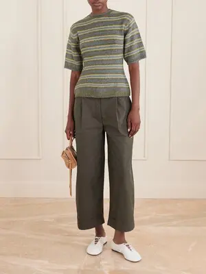 Proenza Schouler White Label Dana' Striped Wool-blend Sweatshirt