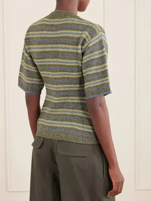 Proenza Schouler White Label Dana' Striped Wool-blend Sweatshirt
