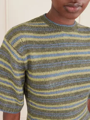 Proenza Schouler White Label Dana' Striped Wool-blend Sweatshirt