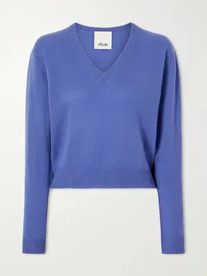 ALLUDE Cashmere Sweater - Blue