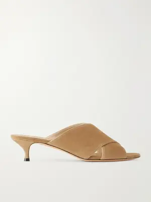 Le Monde Beryl Luca 35 Suede Sandals - Brown
