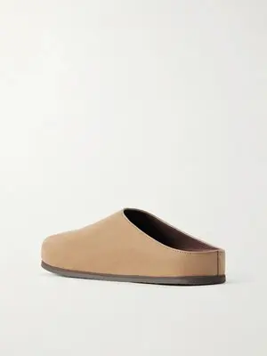 Studio Nicholson Wearing Suede Slip-ons