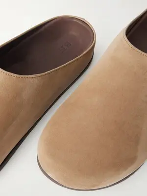 Studio Nicholson Wearing Suede Slip-ons