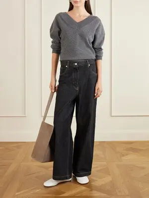 Studio Nicholson Neive Organic Cotton Low-rise Wide-leg Jeans