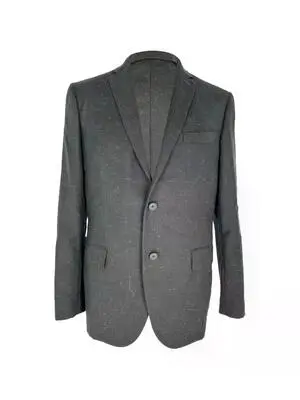 Bottega Veneta Single-breasted Wool Blazer - Grey