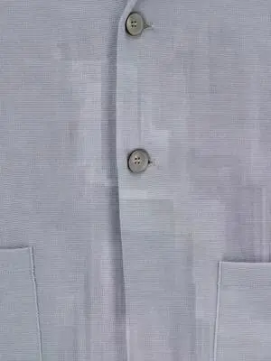 Isaia Single-breasted Patch-pocket Blazer - Grey