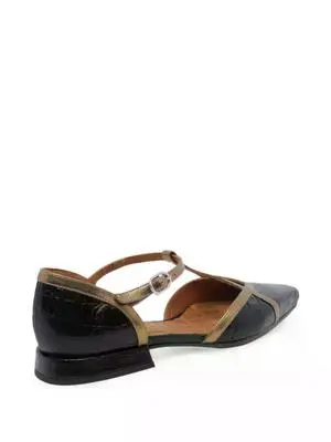 Chie Mihara Leather T-bar Ballet Flats