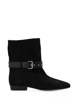Isabel Marant Étoile Reena Eyelet-embellished Ankle Boots