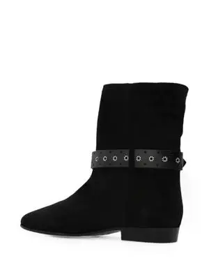 Isabel Marant Étoile Reena Eyelet-embellished Ankle Boots