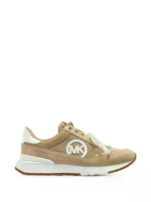 Michael Kors Nova Logo-patch Sneakers - Neutrals