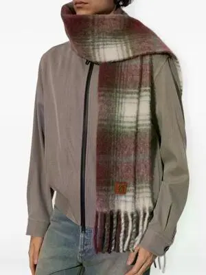 Dsquared2 Checked Fringed Scarf