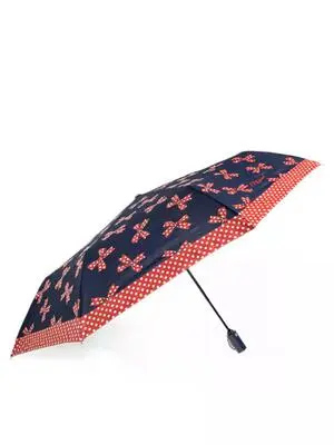Moschino Bow-print Polka-dot Umbrella - Blue