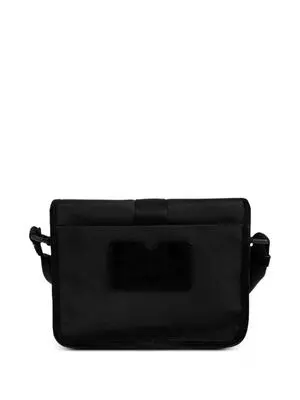 Moschino Logo-plaque Messenger Bag - Black