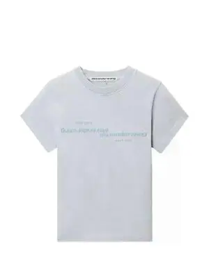 Alexander Wang Mirrored Logo T-shirt - Blue