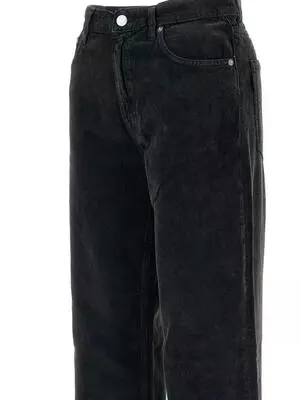 HAIKURE Corduroy-textured Trousers - Black