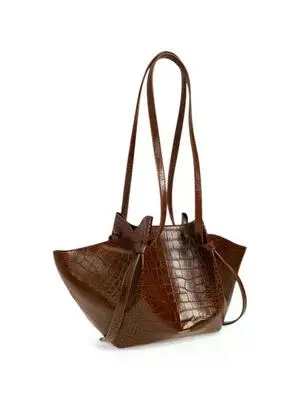 Yuzefi Mochi Croc-effect Leather Tote Bag