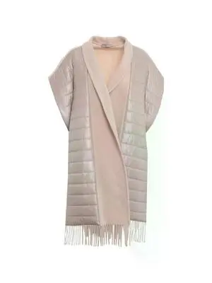 Herno Fringed-hem Coat - Neutrals