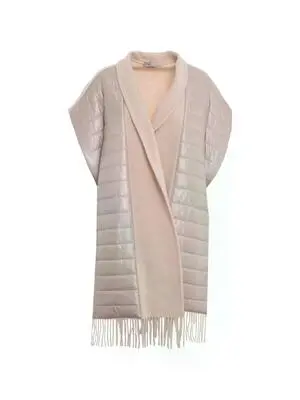 Herno Fringed-hem Coat - Neutrals