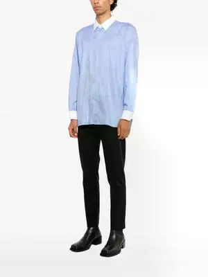 TOM FORD Vertical-stripe Contrast-cuff Shirt