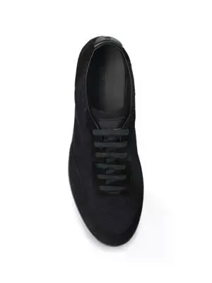 Giorgio Armani Suede-panelled Low-top Sneakers