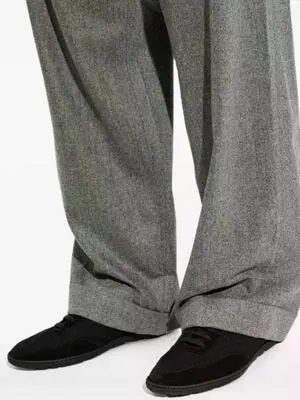 Giorgio Armani Suede-panelled Low-top Sneakers