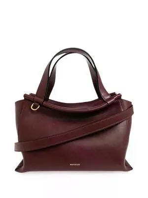 WANDLER Ida Leather Tote Bag - Red