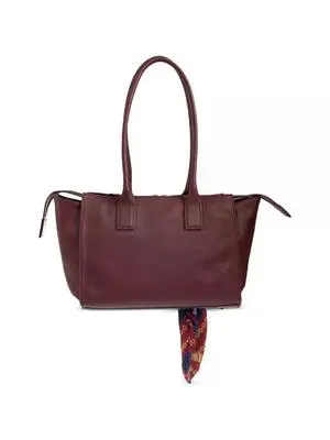 Kurt Geiger Sloane Small Tote Bag With Scarf Detail - Red