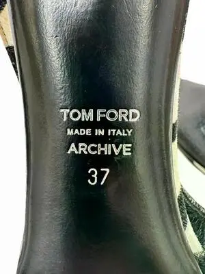 TOM FORD Zebra-print Slingback Pumps