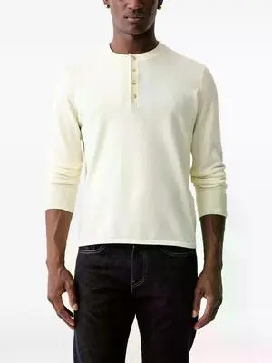 Rag & Bone Half-button Long-sleeve Sweater - Neutrals