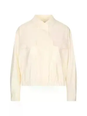 Fabiana Filippi Techno Embellished Elasticated-hem Bomber Jacket - Neutrals