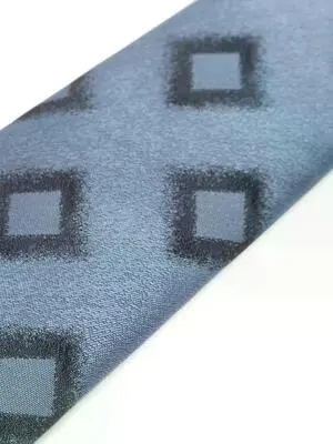 Giorgio Armani Geometric-print Silk Tie
