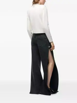 Pinko Side-slit Embellished Jeans