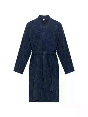 Etro Paisley-jacquard Bathrobe - Blue