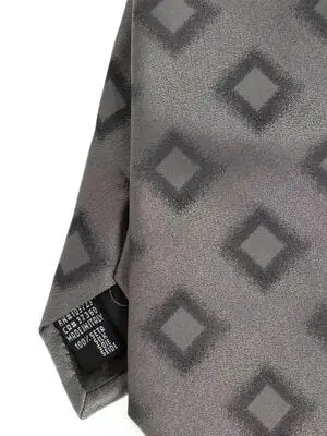 Giorgio Armani Geometric-pattern Silk Tie