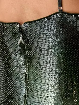 Patrizia Pepe Sequin-embellished Spaghetti-strap Maxi Dress