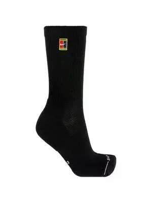 Nike Logo-patch Ribbed-knit Socks