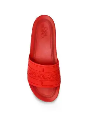 Casablanca Logo-embossed Slides